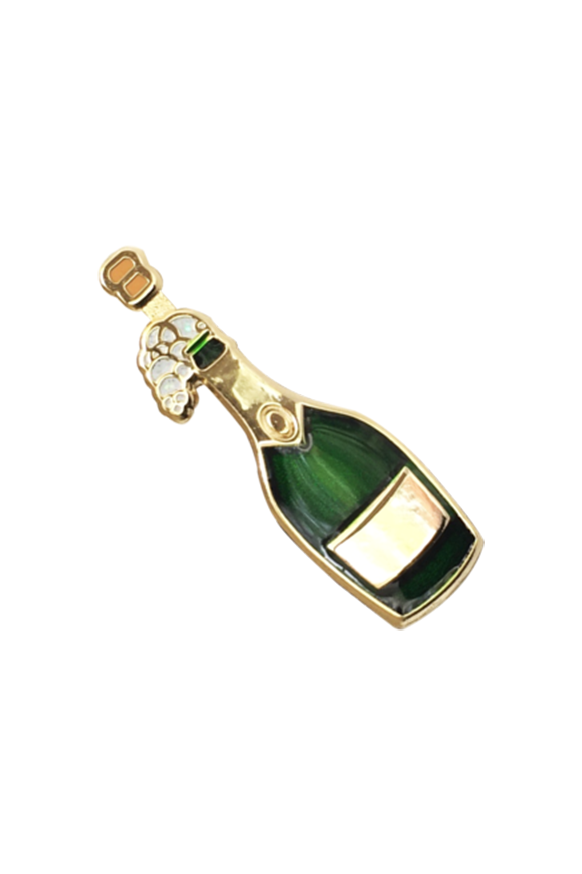 Champagne Emoji Lapel Pin — Philistine